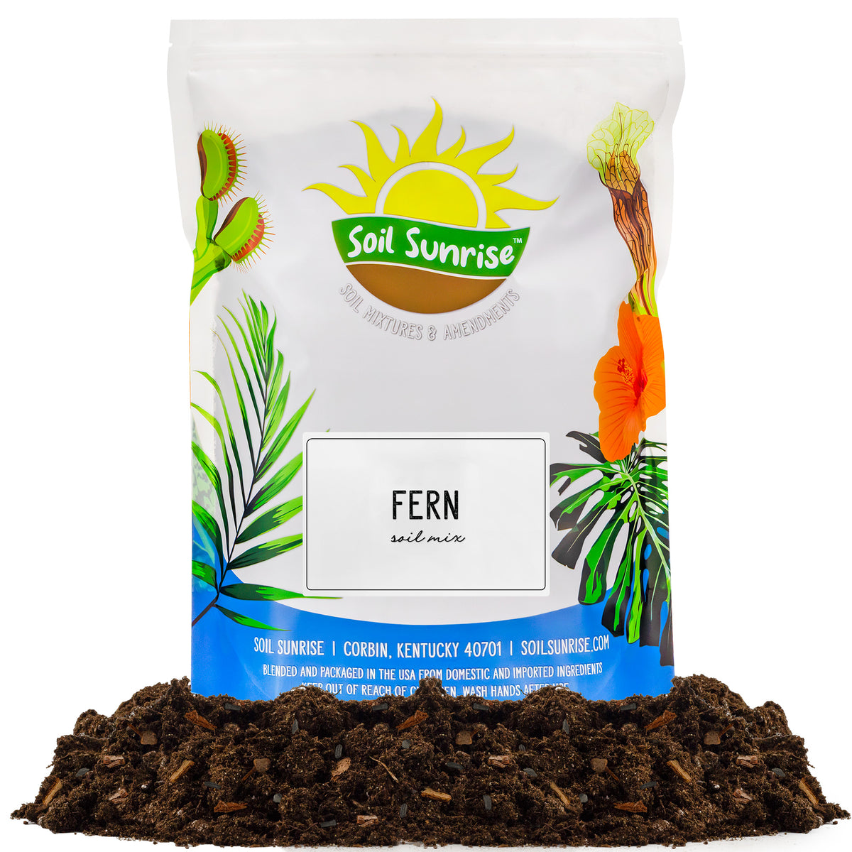 Fern Plant Potting Soil Mix, Custom Hand Blended Mixture for Indoor ...