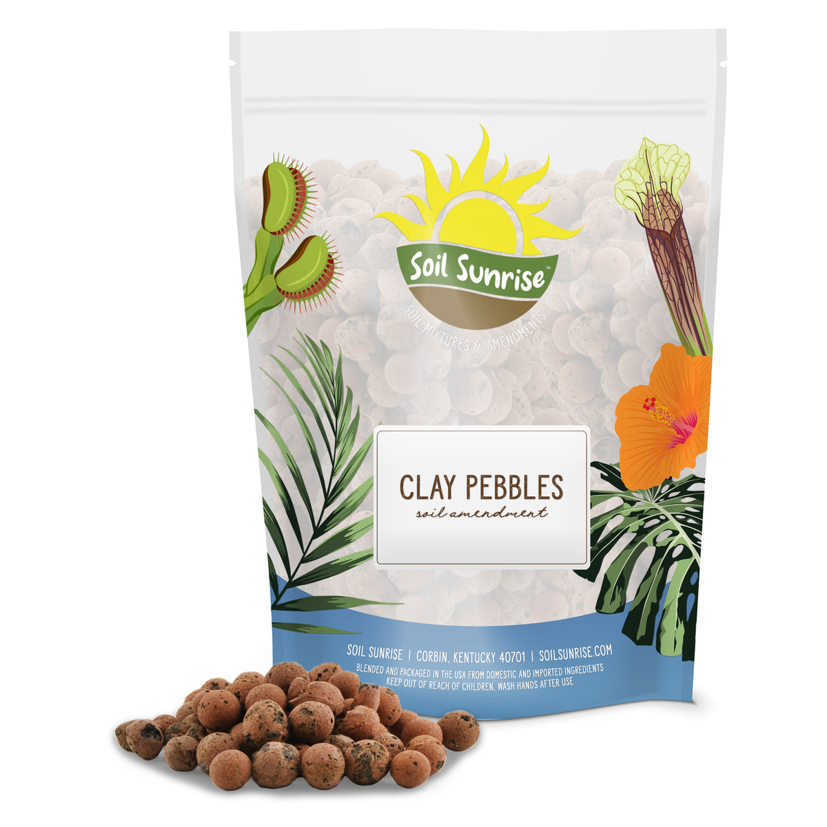 Expanded Hydroponic Clay Pebbles, Horticultural soil Additive & Grow ...